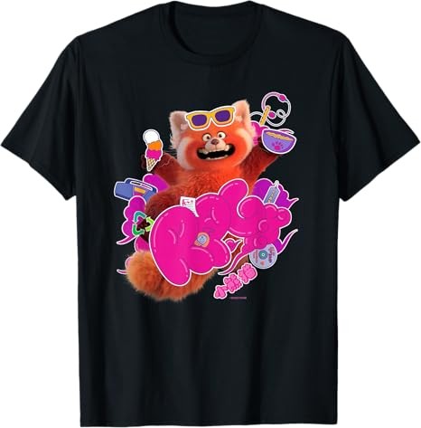 Disney Turning Red RPG Cute Panda T-Shirt Size S - 5XL Gift For Friends ...