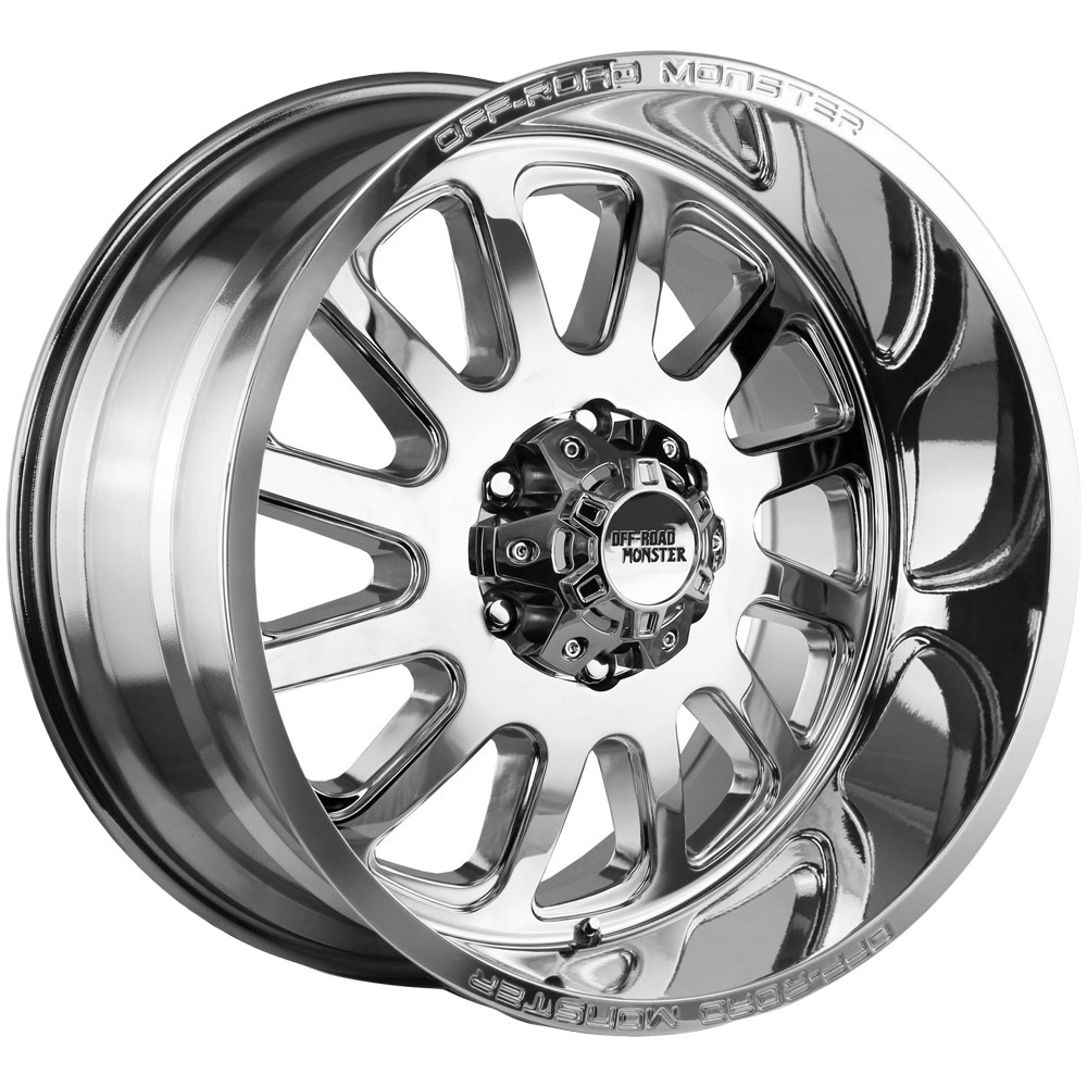 (Set of 4) Off-Road Monster M17 20x10 6x135 -19mm Chrome Wheels Rims 20 ...