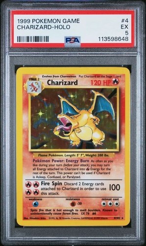 1999 Pokemon Base Set Charizard 4 PSA 5 | eBay