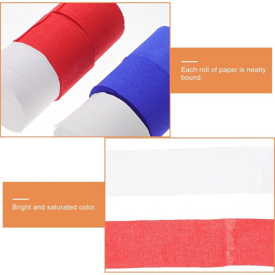 3 Count Streamer Paper Double Sided Crepe Door Streamers Party ...