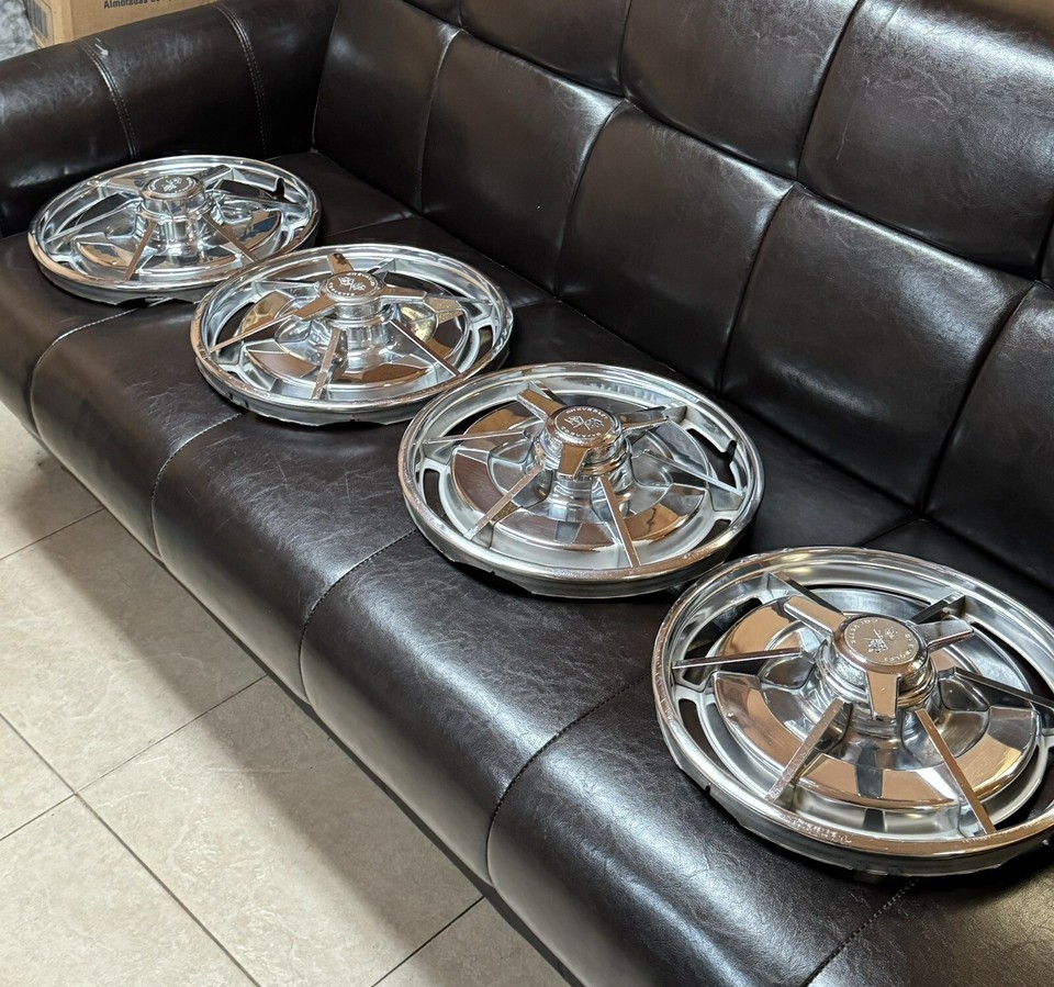 1963 CORVETTE HUBCAPS Wheel Covers ORIGINAL SET OF 4 w/ Spinners ...
