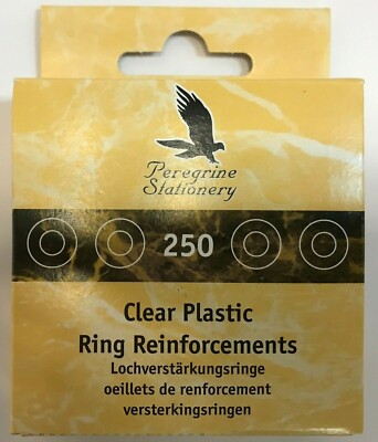 1000 Vinyl Ring Reinforcement Washers for Punched Holes (4 boxes ...