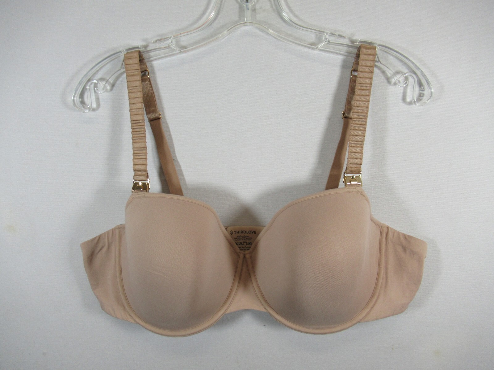 Thirdlove 24/7 Classic Nursing Bra 42C Beige Underwire - Gem