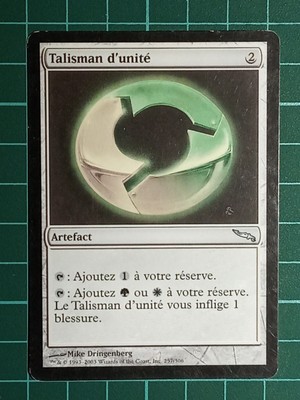 MTG Card - Talisman of Unity - Mirrodin - Unco - LP - French | eBay