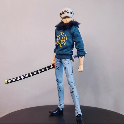 Custom 1/12 Soldier One Piece Trafalgar D. Water Law jacket for 6 ...