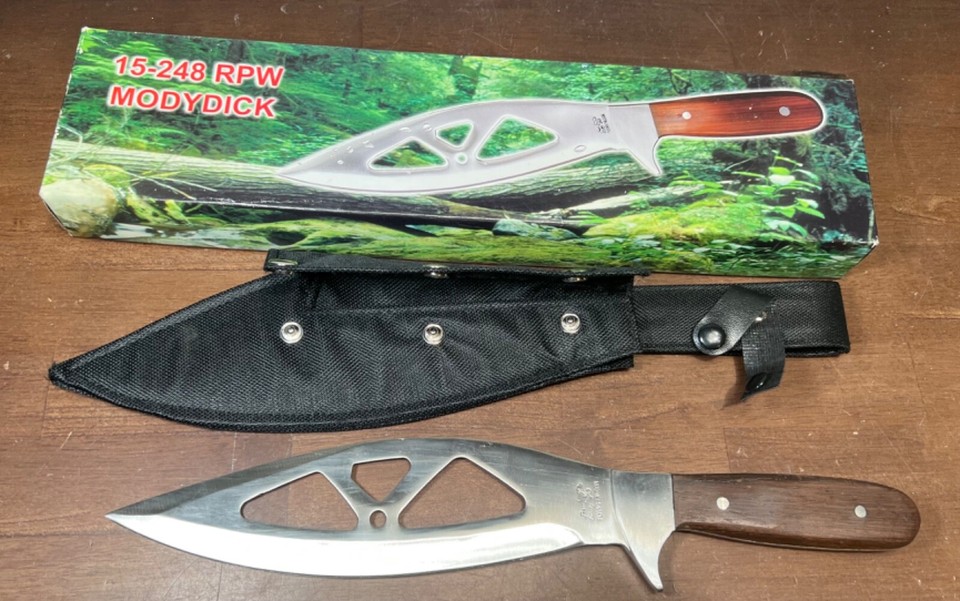 NIB Frost Cutlery "Flying Falcon" Fixed Blade Side Knife with sheath 15 ...