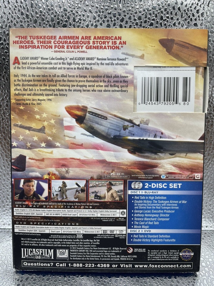 Red Tails (Blu-ray, 2012) 24543792055 | eBay