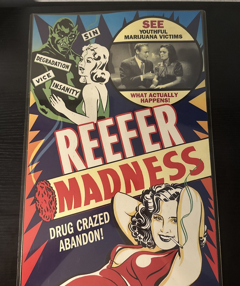 Reefer Madness Movie Poster Alpha Video 2004 Vintage Poster Marijuana ...