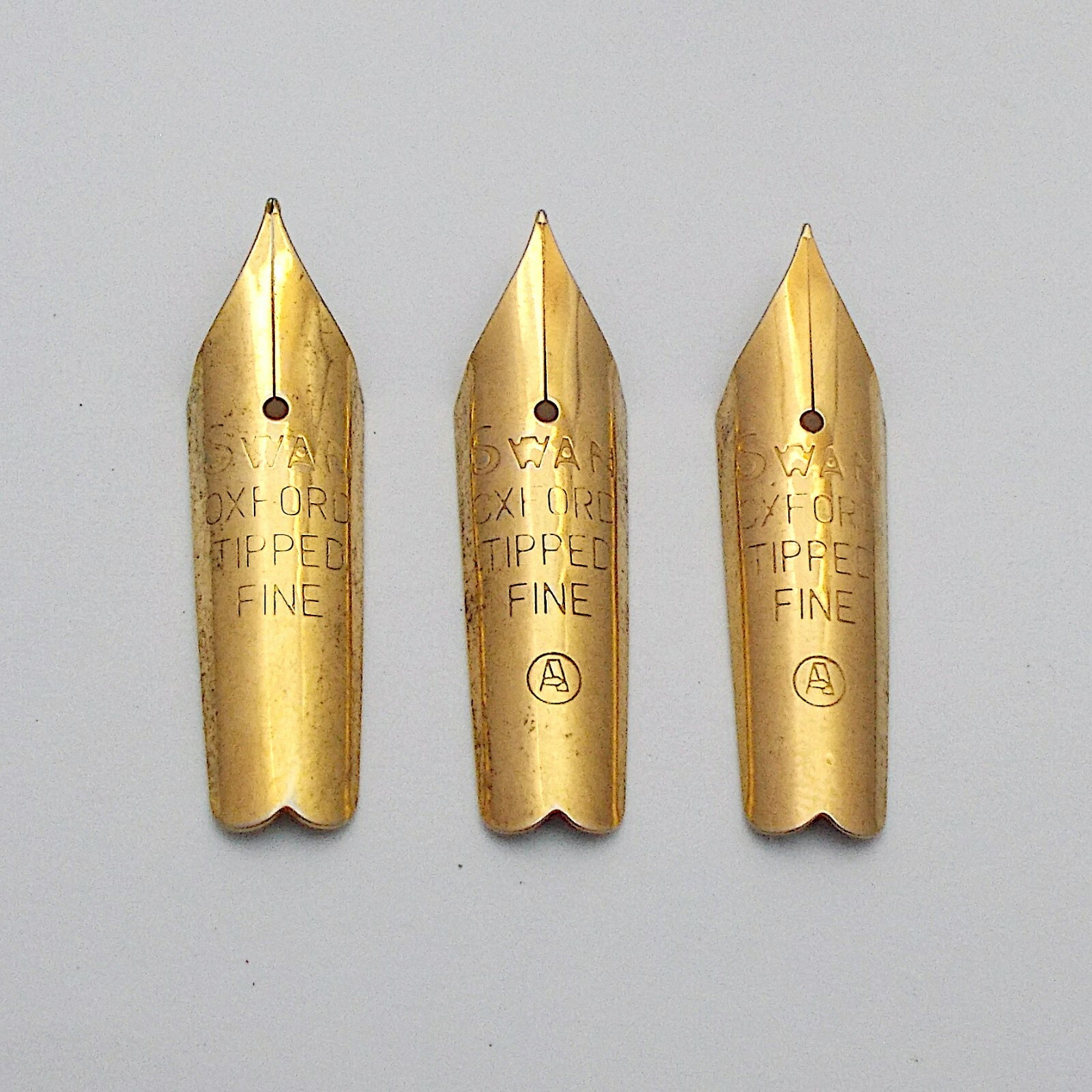 Set of 3 Vintage Swan (Ambitious) No.8 Fountain Pen Nibs | eBay