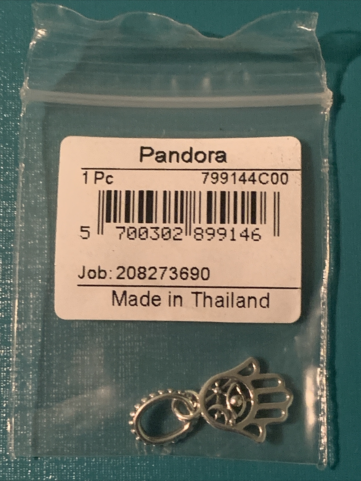 2020 Authentic PANDORA Silver Dangle Charm Protective Hamsa Hand ...