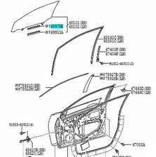 Genuine Toyota Sash Channel Filler 69975-60060 for sale online | eBay
