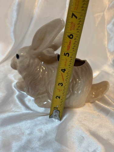Vintage Ceramic Bunny Rabbit planter flower pot Marked My G Easter ...