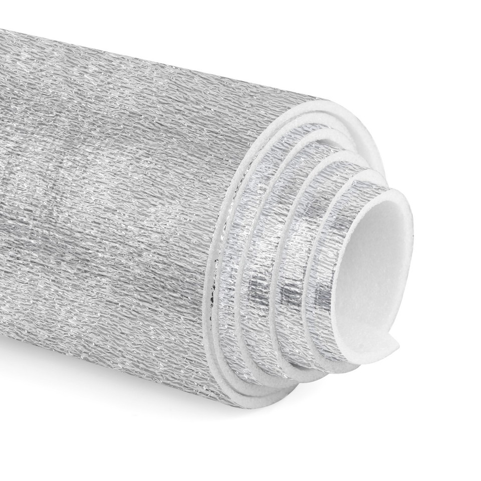 79"x39" Reflective Foam Core Insulation Mat Radiant Barrier White/Foil ...