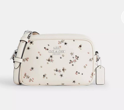 NWT Coach Mini Jamie Camera Bag With Star Print CCI73 Silver /Chalk | eBay