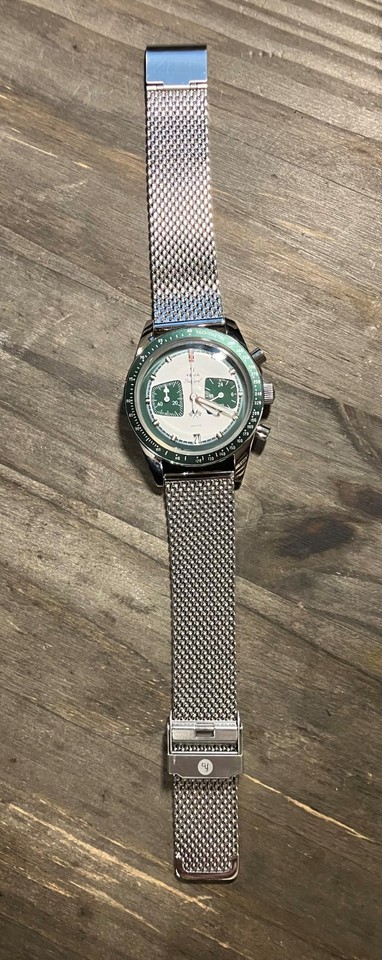 Yema Rallygraf - Green Panda Dial- Rare Colorway- Impeccable condition ...