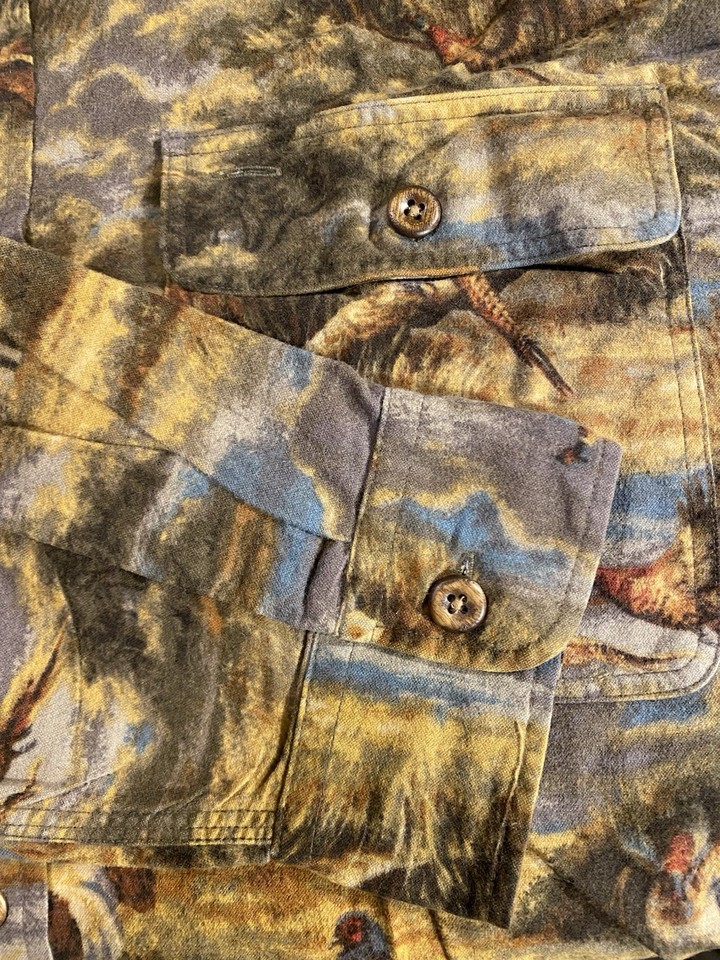 RRL Ralph Lauren Flannel ‘Hunting Scene’ Shirt: Ex Condition Men’s XL ...