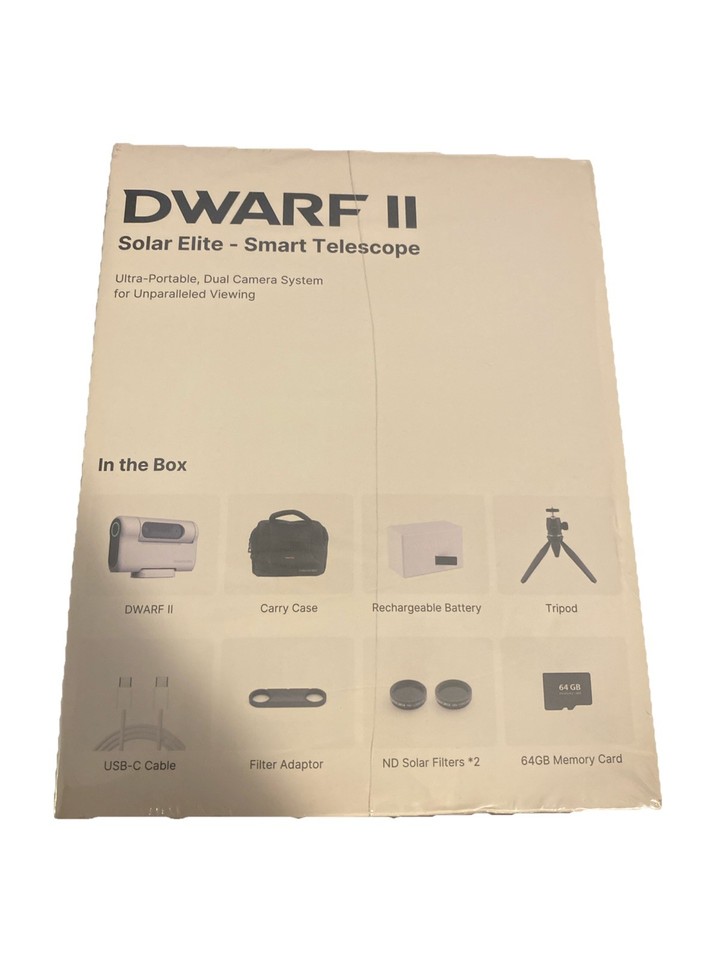 DWARF II Solar Elite Smart Telescope Solar with Solar Filters BRAND NEW ...