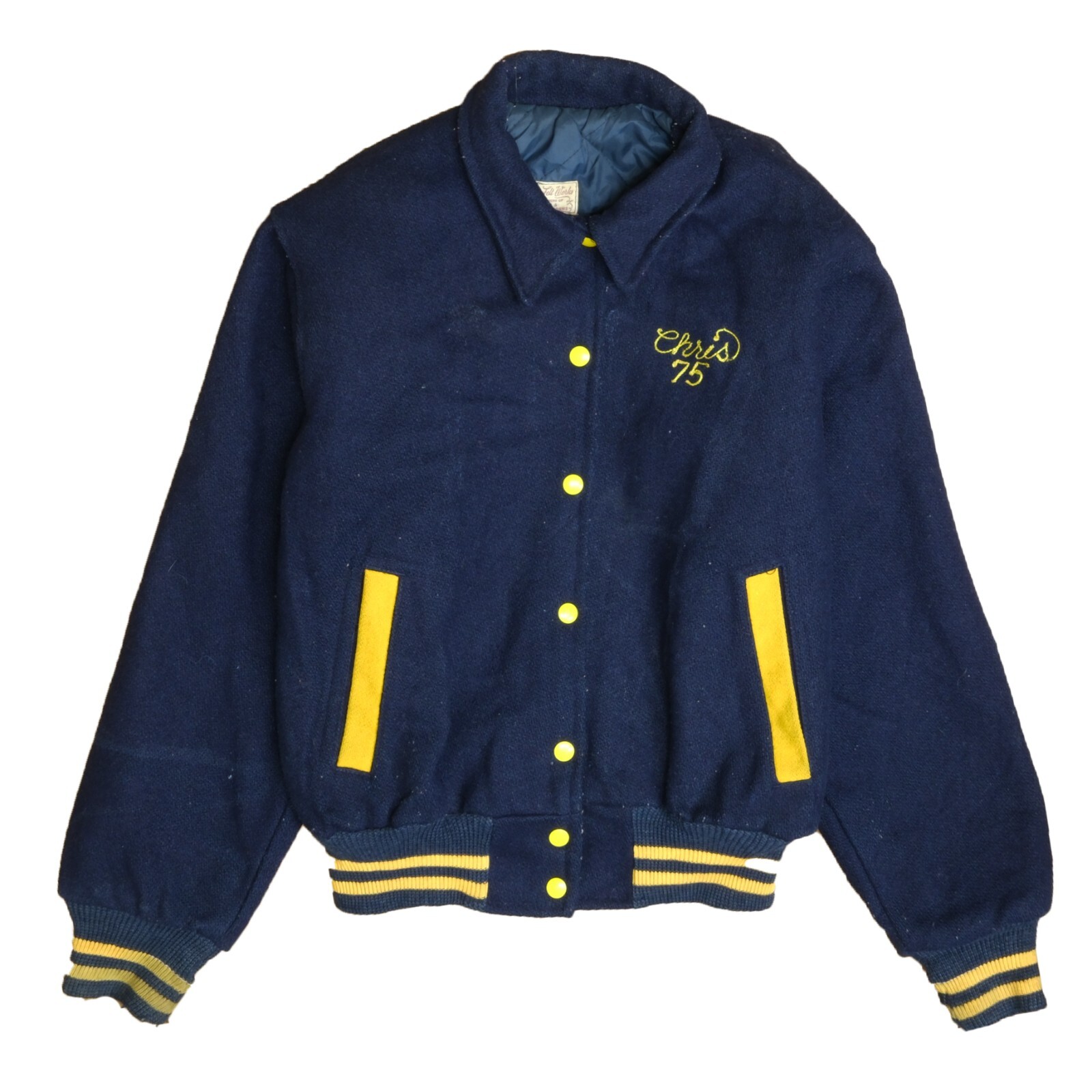 Vintage Mount Union Cheerleader Wool Varsity Jacket Size Small 1975 70s ...