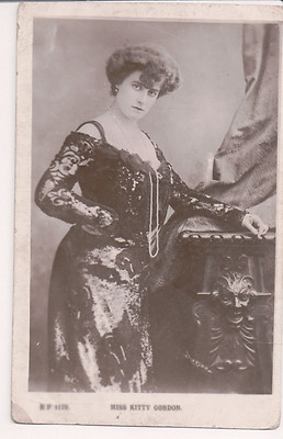 Vintage Postcard Kitty Gordon English stage and silent film actress ...