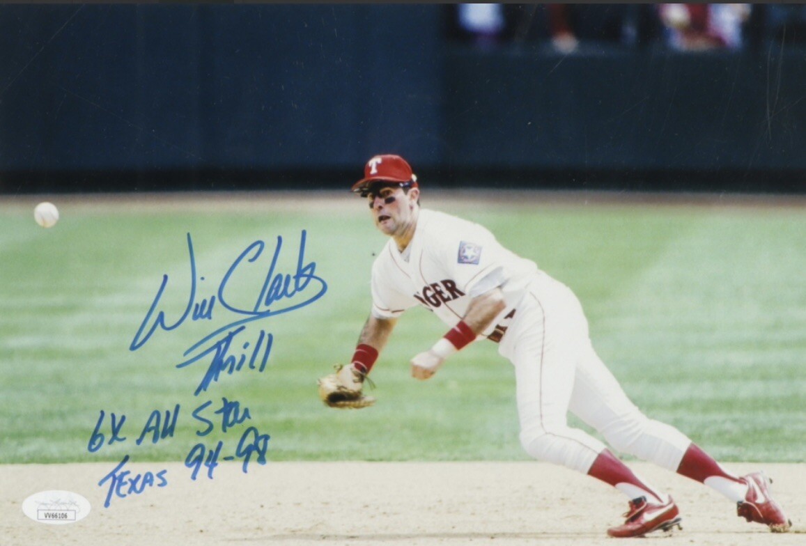 Will Clark Autographed Memorabilia | Signed Photo, Jersey, Collectibles ...