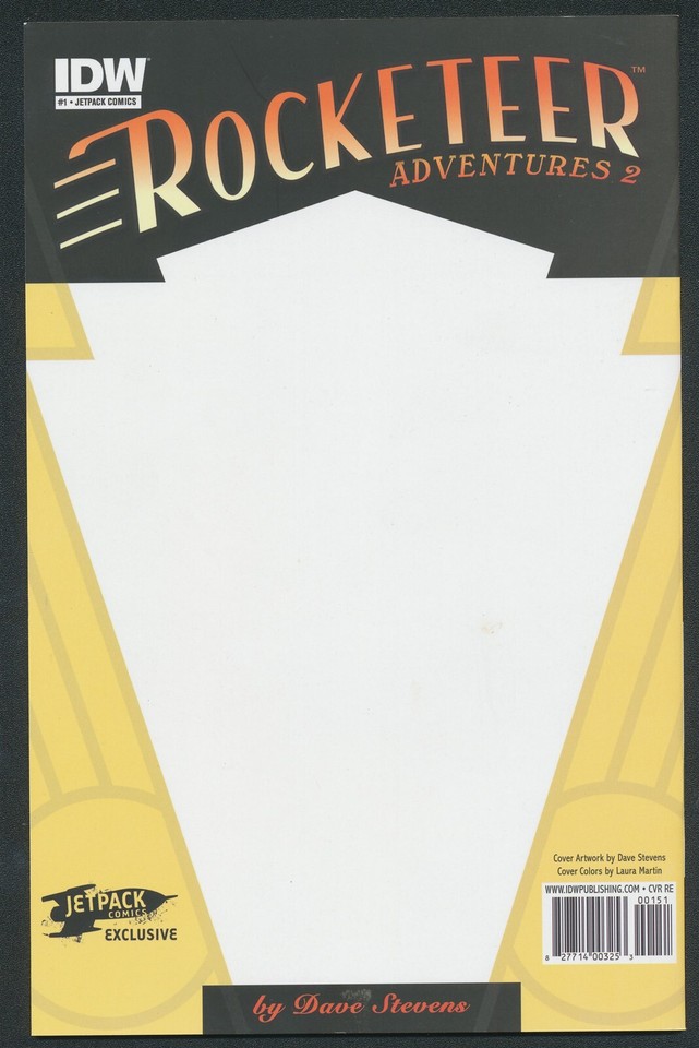 THE ROCKETEER ADVENTURES IDW #V2 COMIC BETTIE PAGE JETPACK 2012 DAVE ...