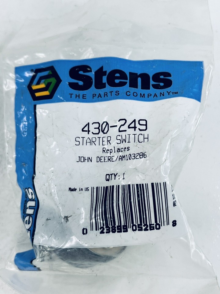 Stens 430-249 Indak Ignition Key Switch fits John Deere AM103286 | eBay