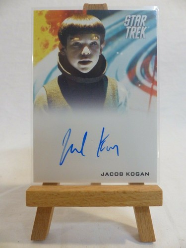 Star Trek 2009 movie trading card autograph Jacob Kogan as young Spock ...
