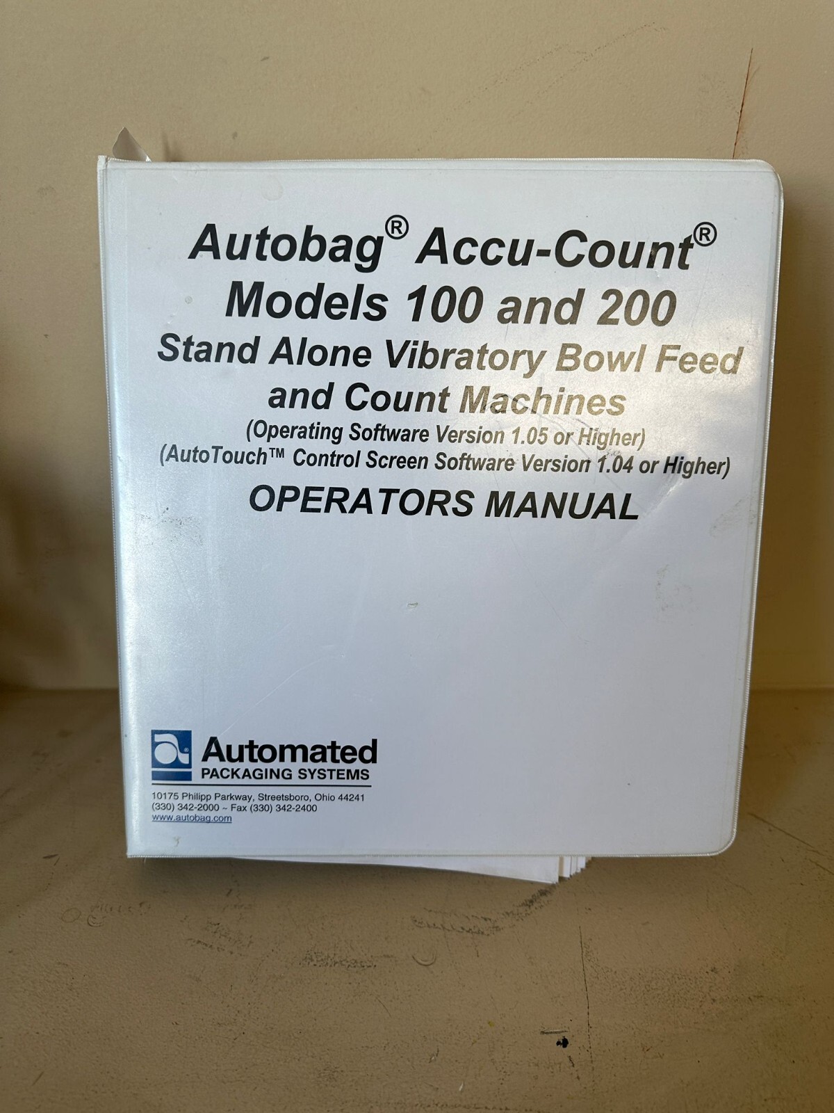 AutoBag Accu-Count 200A Front Load Certified Rebuilt Counter | eBay