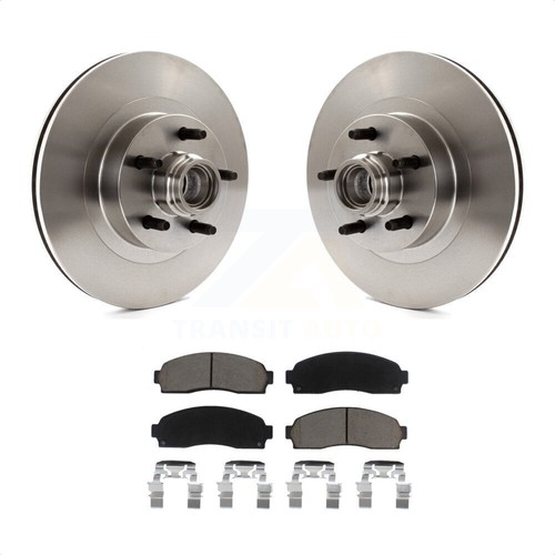 Front Disc Brake Rotors Hub And Ceramic Pad Kit For Ford Explorer Sport ...