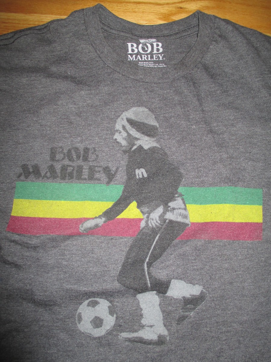 Bob Marley Playing Soccer Shirt