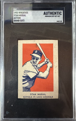1952 Wheaties Stan Musial Action (Hand Cut) SGC Authentic | eBay