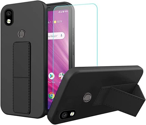 Alcatel Axel (5004R) TPU Case Telescopic Kickstand+Glass Screen ...