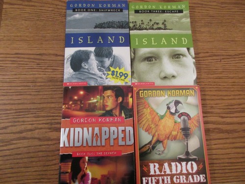 Gordon Korman 6 book set (Island/Pop/Kidnapped/Chasing the Falconers ...