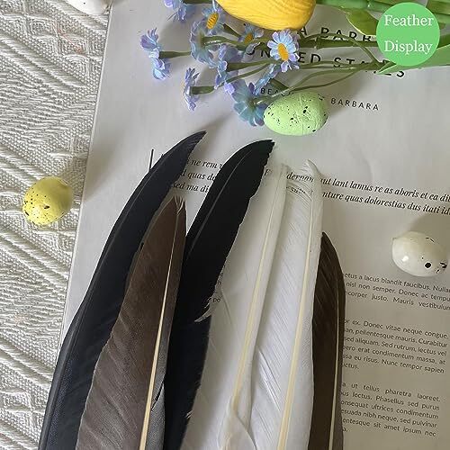 25pcs Long Goose Feathers 10-12 Inch for Crafts DIY Wedding Party Home ...