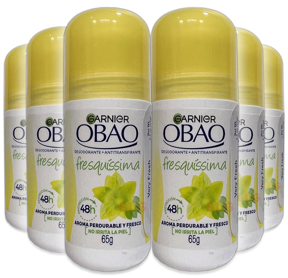 Garnier Obao FRESQUISSIMA Deodorant Antiperspirant Roll-Ons 48 Hours ...