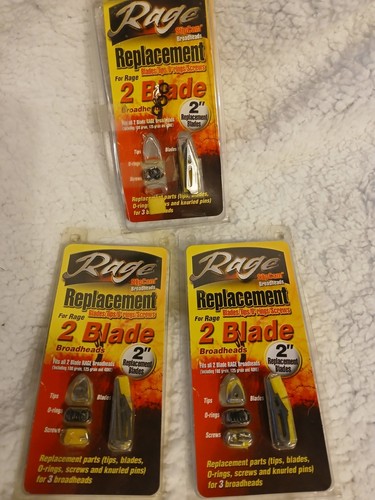 2 Rage 2 Blade Replacement Blades Tips, O-rings, Screws 100,125,4OKE ...