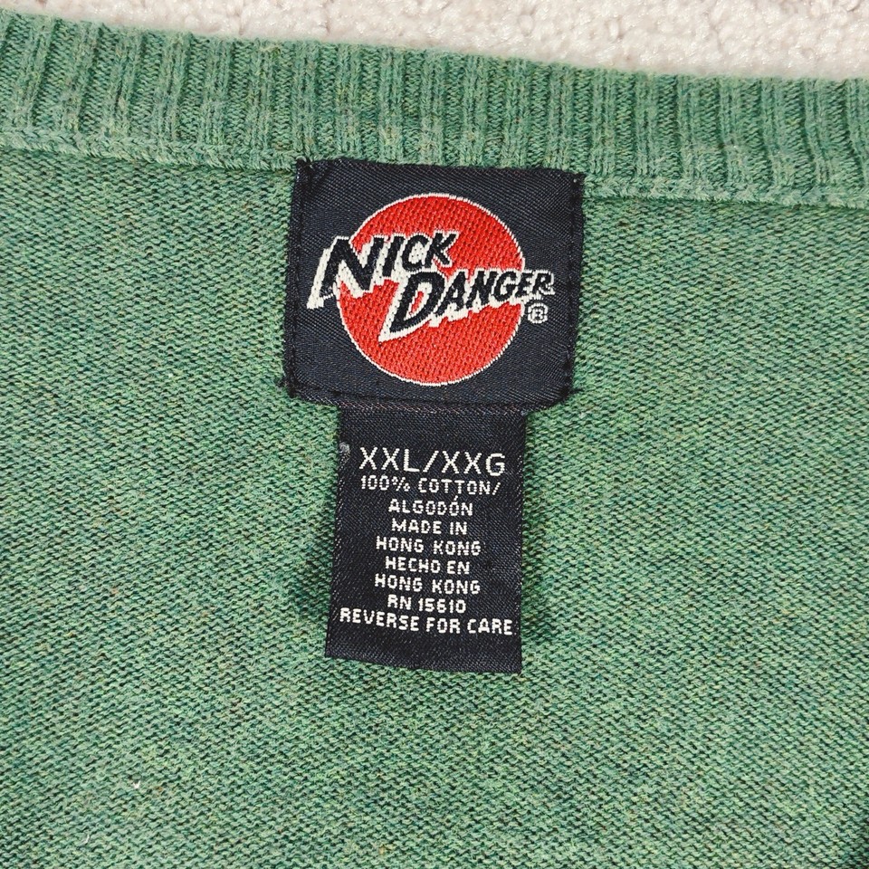 Vintage Nick Danger Sportswear Argyle Sweater Men's Size XXL Classic ...