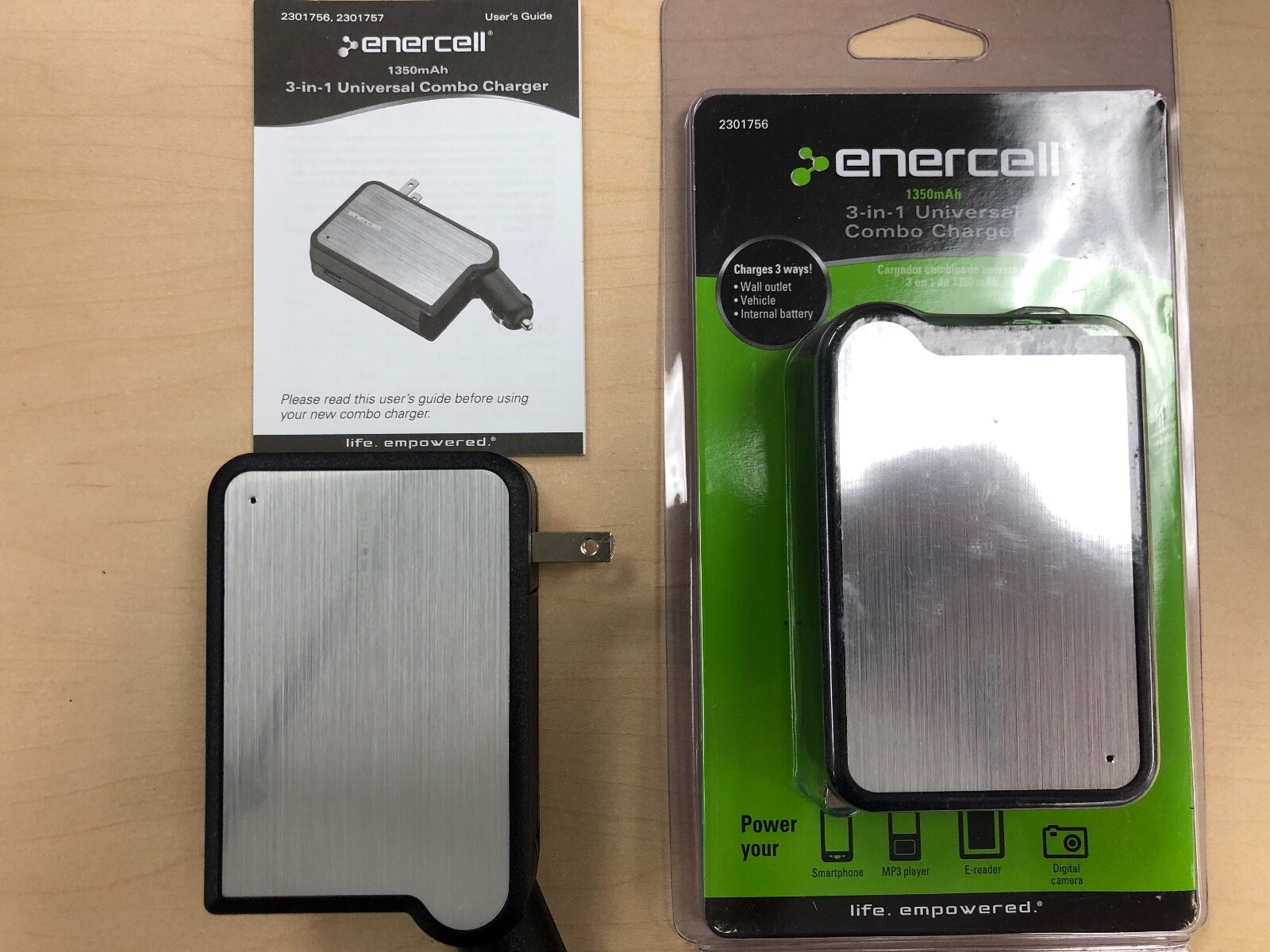 Enercell 3 in 1 Universal Combo Charger - Wall Outlet, Vehicle ...