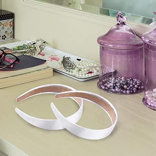 14 Pieces Satin Headbands White Ribbon Headband 1 Inch Plain Diy Hair ...