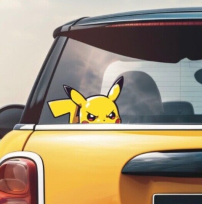 Angry Pikachu Vinyl Decal Window Phone Laptop Tablet Sticker Pokemon | eBay