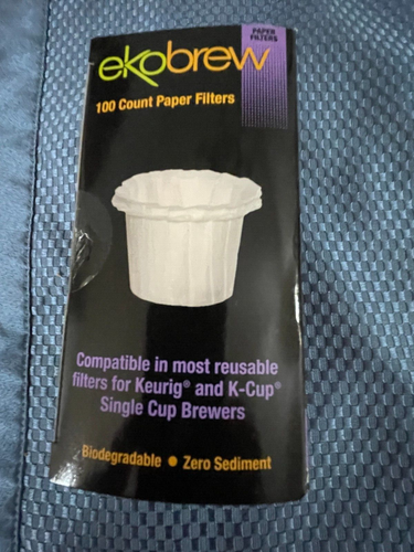 Ekobrew New Box 100 Count Paper Filter for k-Cup Keurig Coffee Makers ...
