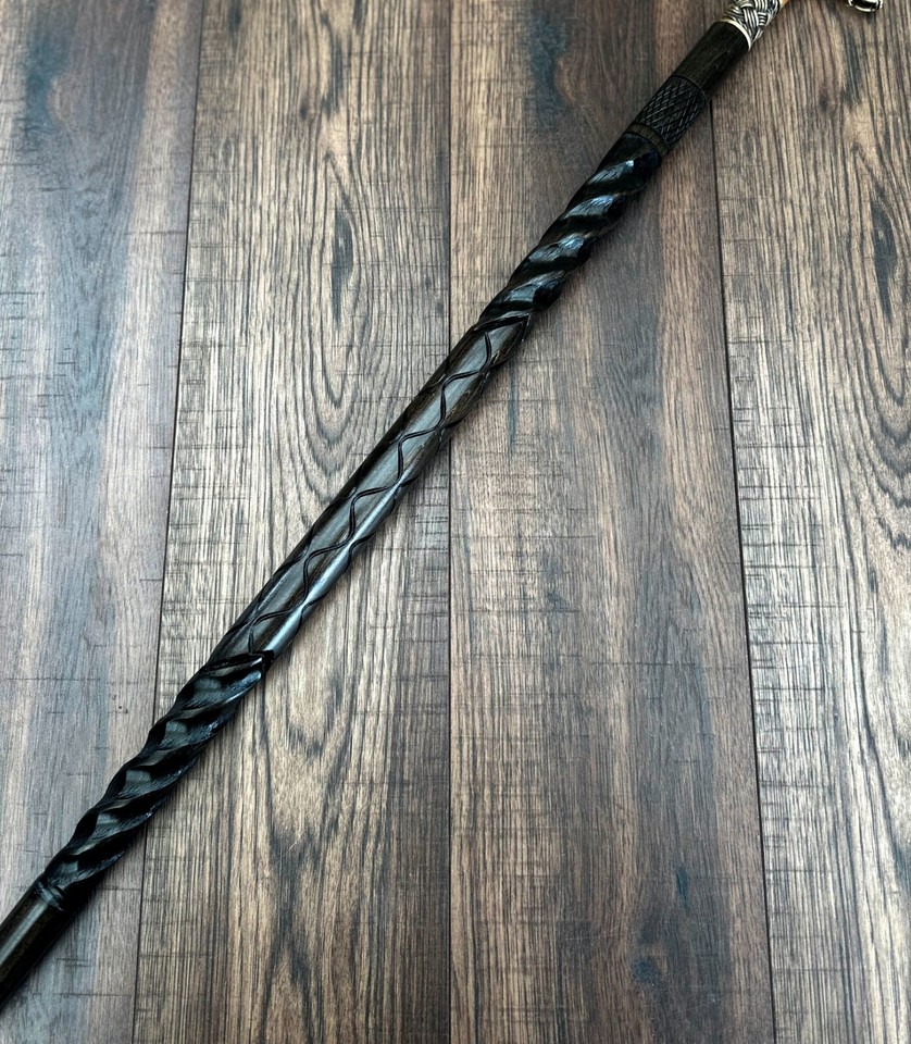 Cane Walking Stick BURL Walking Canes Sticks Handcarved Wood Handmade ...