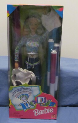 MATTEL 1998 BARBIE TIE DYE BARBIE DOLL 20504 BLONDE VINTAGE MATTEL NRFB ...