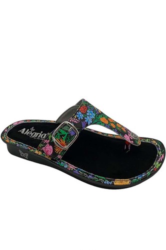 Alegria Leather Buckled Thong Sandals Vella Sweet Emotions | eBay