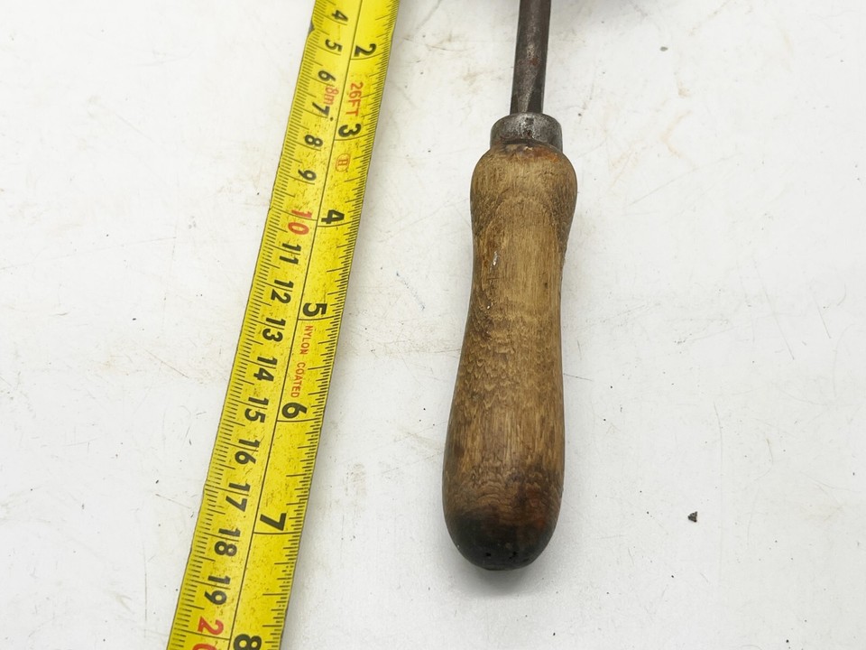 VINTAGE TRIANGLE PAINT SCRAPER DECORATING TOOL WOODEN HANDLE DIY | eBay UK