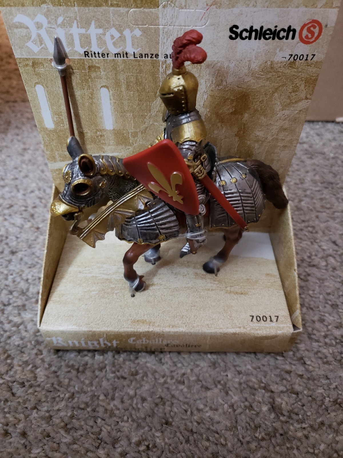 Schleich Ritter Knight with Lance and Shield on Horse # 70017 New in ...