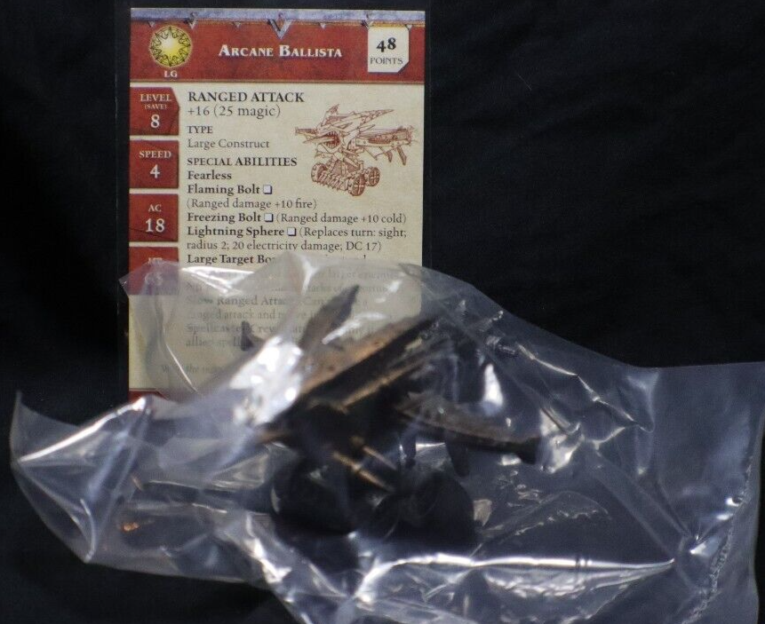 Dungeons & Dragons Miniatures War Drums ARCANE BALLISTA rare With Card | eBay