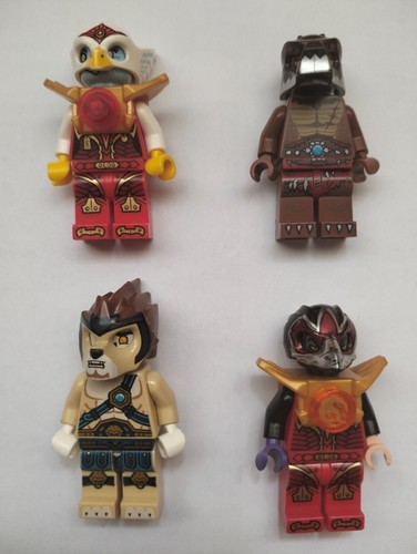 Lego Minifigure_ Legends of Chima_Eris_Lennox_Crug_Razar Characters | eBay