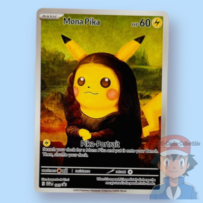 Mona Pika (Pikachu) Pokemon x Van Gogh Black Star Promo ACG Art Card ...