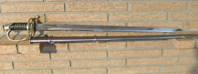 Civil War CSA Shelby Officer's Sword Replica w/Scabbard - 37" Length | eBay